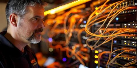 Premium Photo Monitoring Network Traffic And Troubleshooting The Role Of Noc Technicians In