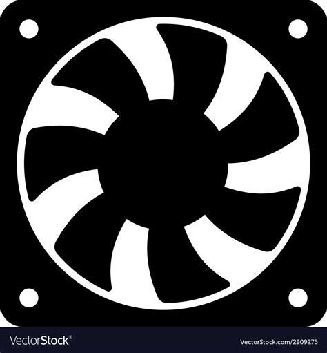 Computer Fan Royalty Free Vector Image Vectorstock