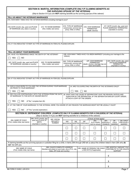 Va Form 21 534ez Fill Out Sign Online And Download Fillable Pdf