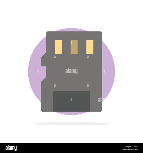 Card Memory Memory Card Sd Abstract Circle Background Flat Color