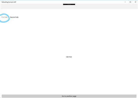 Back Button Behaves Strange When Putting A Tabbed Page Inside A NavigationPage On UWP Issue