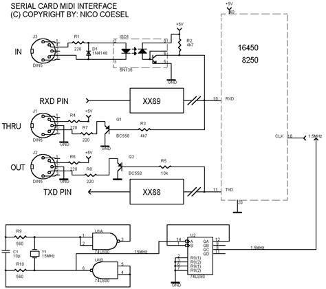 Midi Interface Under Repository Circuits 33733 Nextgr