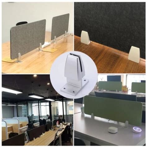 Home Office Hardware Glass Folder Screen Clip Desk Vicedeal