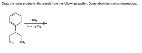 draw the major products that result from the following reaction do not draw inorganic side ...