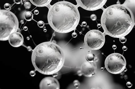 Premium Ai Image Frozen Bubbles Generative Ai