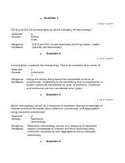 INFO Quiz Docx Question Out Of Points ICD And ICD Are Examples Of Which Category