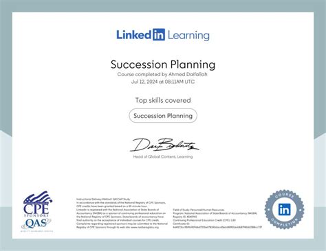ahmed mohamed daifallah on linkedin certificate of completion