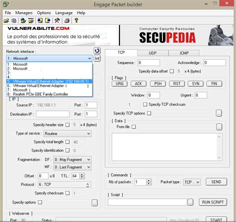 Spoofing The Ip Address Engage Packet Builder Usage Anonhack