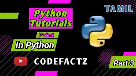 3 Printing A String End And Sep In Python Tutorials Tamil Youtube
