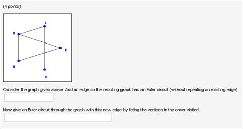 Solved Points Consider The Graph Given Above Add An Chegg