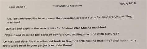 Solved 4072018 Labs 3and 4 Cnc Milling Machine Ord Cnc