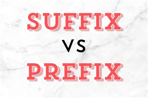 What Is A Suffix Definition Types Functions And Examples