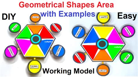 How To Make Geometrical Shapes With Area Examples Maths Working Model