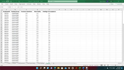 Solved Using Data Found In The Practice Sheet Of The Excel Chegg Com