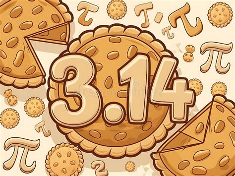 Pi Day Educational Poster With Fun Math Facts And Infographics Stock