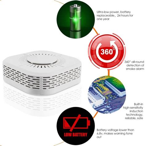 Wireless 433mhz Smoke Detector Independent Fire Al Vicedeal