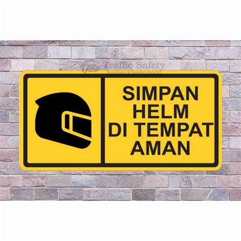 Jual Rambu Simpan Helm Ditempat Aman 15x30 Cm Shopee Indonesia