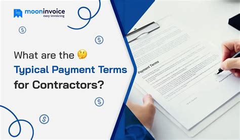 What Are The Typical Payment Terms For Contractors Moon Invoice