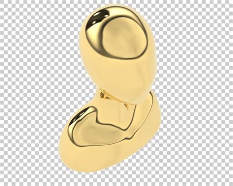 Женская голова манекена на прозрачном фоне 3d рендеринг иллюстрации Премиум Psd Файл