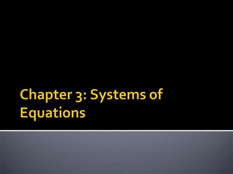 PPT Systems Of Equations Two Equations Together A Solution Of A System Of Equations Is An