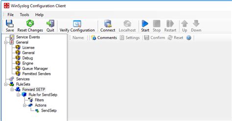 How To Setup An SETP Action WinSyslog