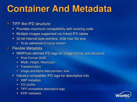 Ppt Windows Media Photo A New Format For End To End Digital Imaging Powerpoint Presentation