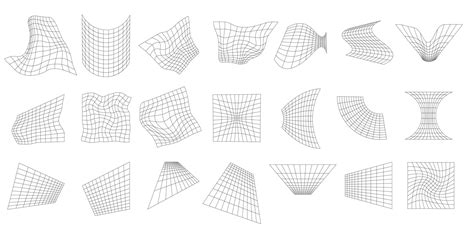 Geometric Grids On White Surface Set 11915299 Vector Art At Vecteezy