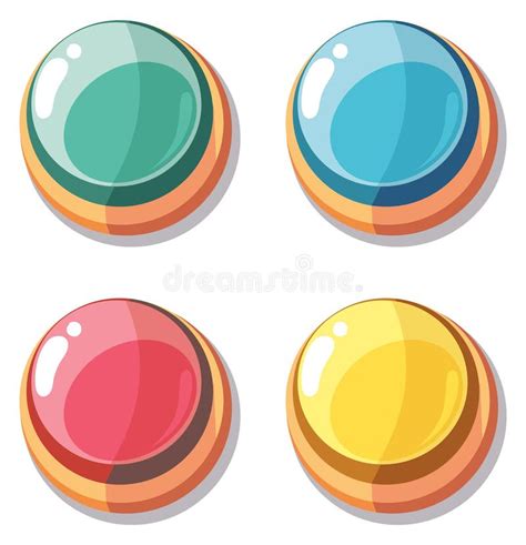 cartoon progress bar game ui design element stock illustration
