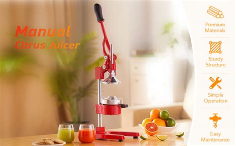 Amazon.com: CO-Z Hand Press Juicer Machine, Manual Orange Juicer and Professional Citrus Juicer ...