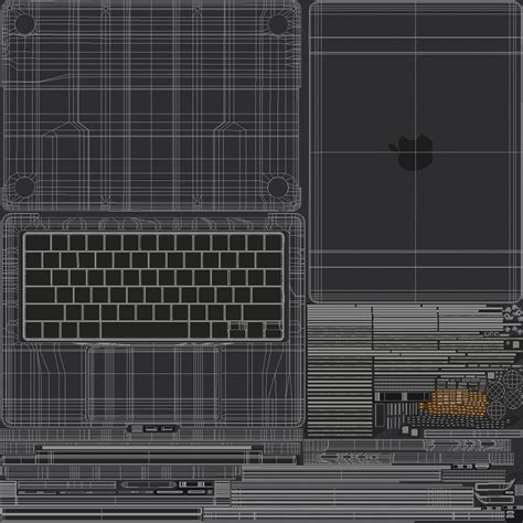 Apple Macbook Pro 14 Inch Space Grey 3d Model 59 3ds Blend C4d