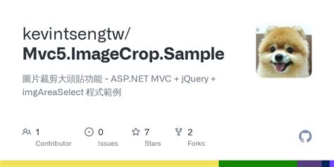 Github Kevintsengtwmvc5imagecropsample 圖片裁剪大頭貼功能 Aspnet Mvc