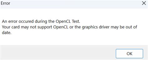 Performance Test Opencl Error 5070 Ti Passmark Support Forums
