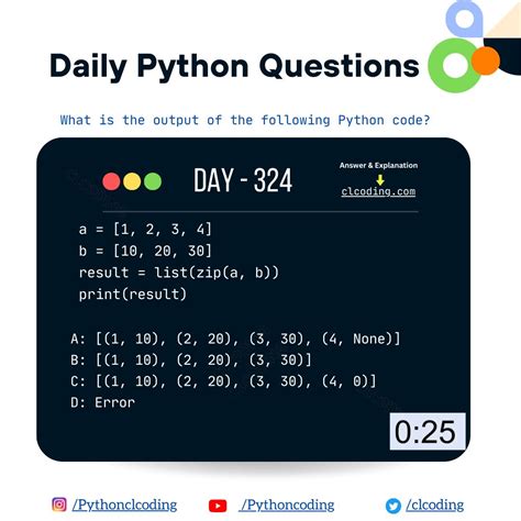 Python Coding Challenge Day 324 What Is The Output Of The Following