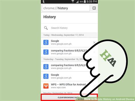 How To Delete History On Android Device With Pictures WikiHow Tech