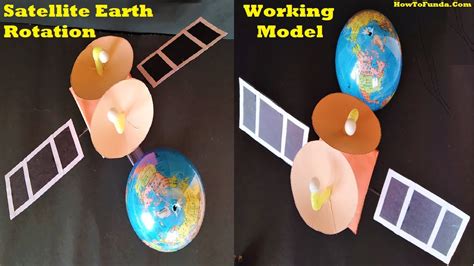Satellite Working Model Rotate Around Earth For Science Fair Project Diy Easily Howtofunda