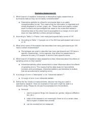 StatisticsAssignment 1 Docx Statistics Assignment 1 1 Which Branch Of Statistics Inferential