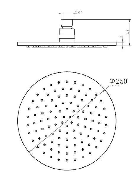 Sebastian Brass Shower Rose Verve Bathroom Design