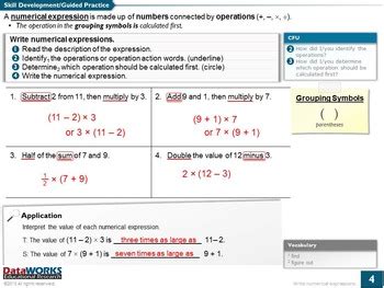 Write Numerical Expressions By Educeri TPT