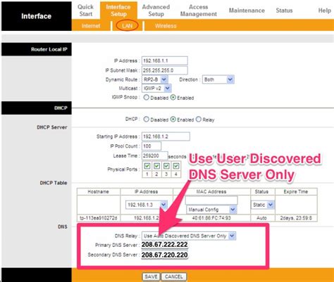 Configuration For Tp Link Td W8951nd Opendns