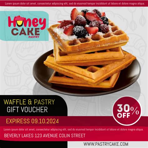 Pastry Template Postermywall