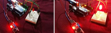 ky 038 microphone sound sensor module with arduino control led