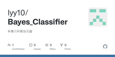 Github Lyy10bayesclassifier 朴素贝叶斯分类器