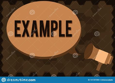 Handwriting Text Example Concept Meaning Illustration Sample Model To Follow Guide Explanation