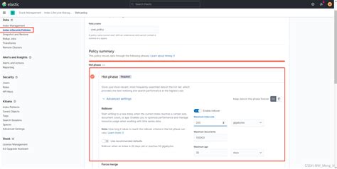 elasticsearch 索引生命周期 ilm 日期分割索引 elasticsearch ilm csdn博客