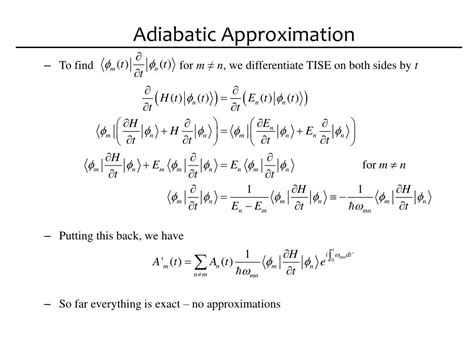 Ppt Adiabatic Evolution Algorithm Powerpoint Presentation Free
