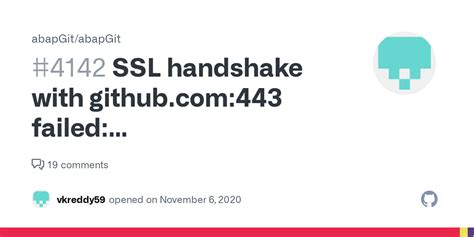 SSL Handshake With Github Failed SSSLRC CONN CLOSED Issue AbapGit AbapGit