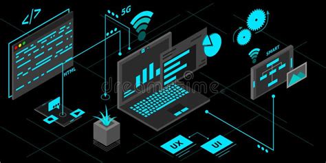 Internet Of Things Iot Banner Everything Connectivity Device Concept Network Stock Vector