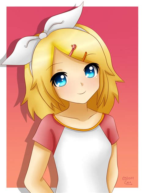 Rin Kagamine Portrait By Ladygalatee On Deviantart