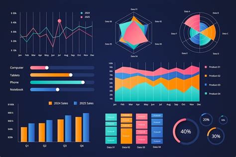Premium Vector Gradient Data Visualization Design