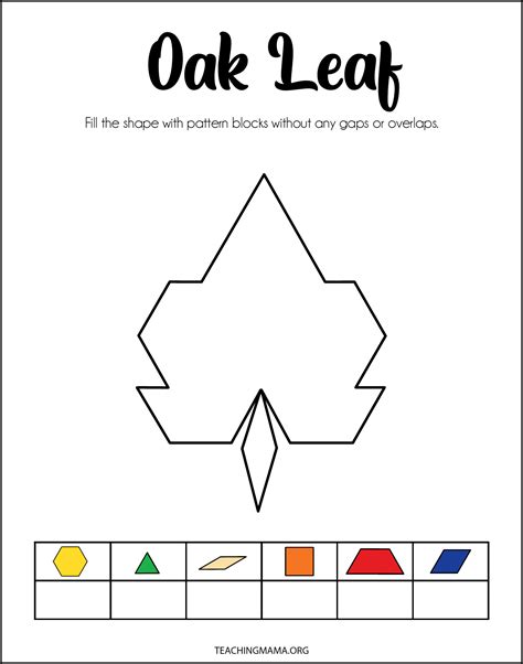 Fall Pattern Block Printables Teaching Mama
